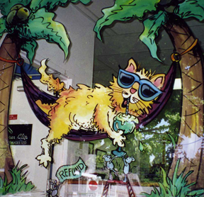 Spring & Summer Window Paintings - Graphic Garden Design Studio