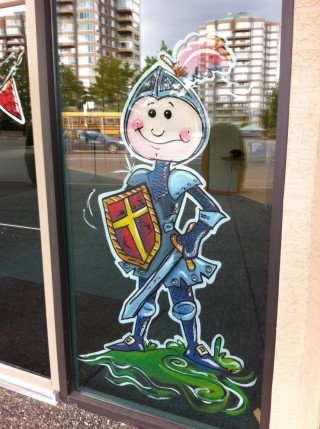 Promotional Window Paintings - Graphic Garden Design Studio