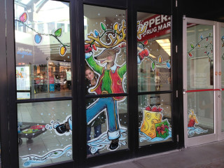 Animals & Winter Window Paintings - Graphic Garden Design Studio