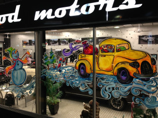 Santa & Elf Window Paintings - Graphic Garden Design Studio