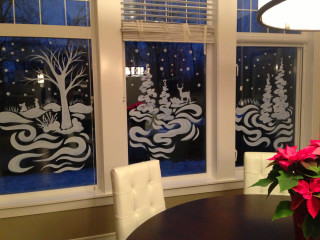 Decorative Window Paintings - Graphic Garden Design Studio