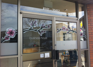 Spring & Summer Window Paintings - Graphic Garden Design Studio