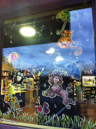 Spring & Summer Window Paintings - Graphic Garden Design Studio