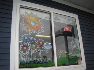 Spring & Summer Window Paintings - Graphic Garden Design Studio