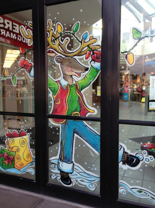 Animals & Winter Window Paintings - Graphic Garden Design Studio