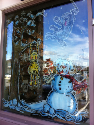 Animals & Winter Window Paintings - Graphic Garden Design Studio
