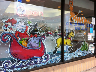 Animals & Winter Window Paintings - Graphic Garden Design Studio