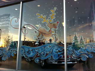 Animals & Winter Window Paintings - Graphic Garden Design Studio