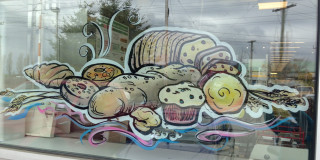 Promotional Window Paintings - Graphic Garden Design Studio
