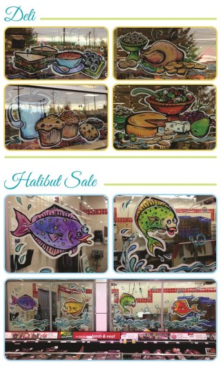Promotional Window Paintings - Graphic Garden Design Studio