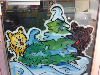 Animals & Winter Window Paintings - Graphic Garden Design Studio