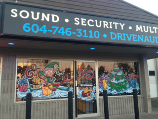 Santa & Elf Window Paintings - Graphic Garden Design Studio