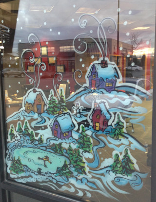 Character Window Paintings - Graphic Garden Design Studio