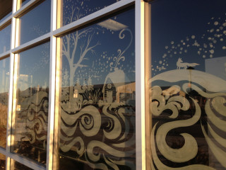Animals & Winter Window Paintings - Graphic Garden Design Studio