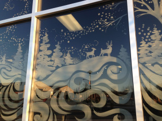 Animals & Winter Window Paintings - Graphic Garden Design Studio