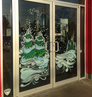 Animals & Winter Window Paintings - Graphic Garden Design Studio