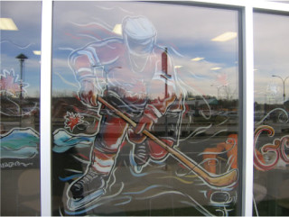 Promotional Window Paintings - Graphic Garden Design Studio