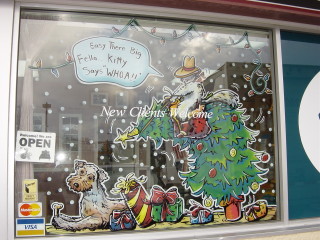 Animals & Winter Window Paintings - Graphic Garden Design Studio