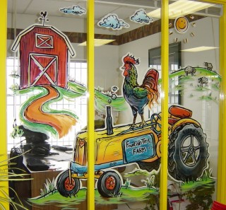 Promotional Window Paintings - Graphic Garden Design Studio