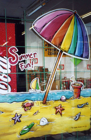 Spring & Summer Window Paintings - Graphic Garden Design Studio