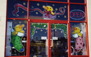 Animals & Winter Window Paintings - Graphic Garden Design Studio