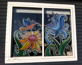 Spring & Summer Window Paintings - Graphic Garden Design Studio