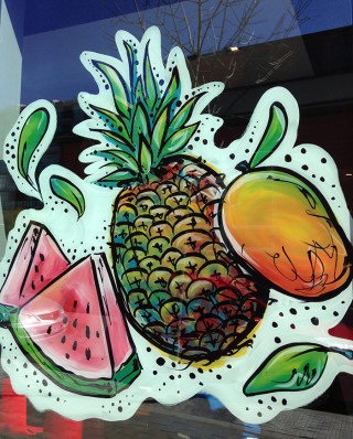 Spring & Summer Window Paintings - Graphic Garden Design Studio