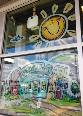 Spring & Summer Window Paintings - Graphic Garden Design Studio